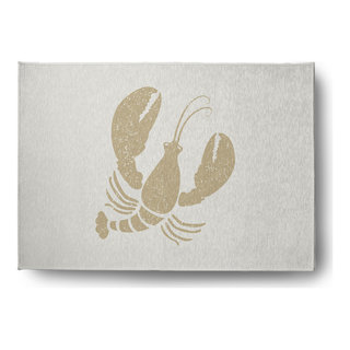 Lobster Nautical Chenille Rug, 5' x 7' - Beach Style - Area Rugs - by E ...