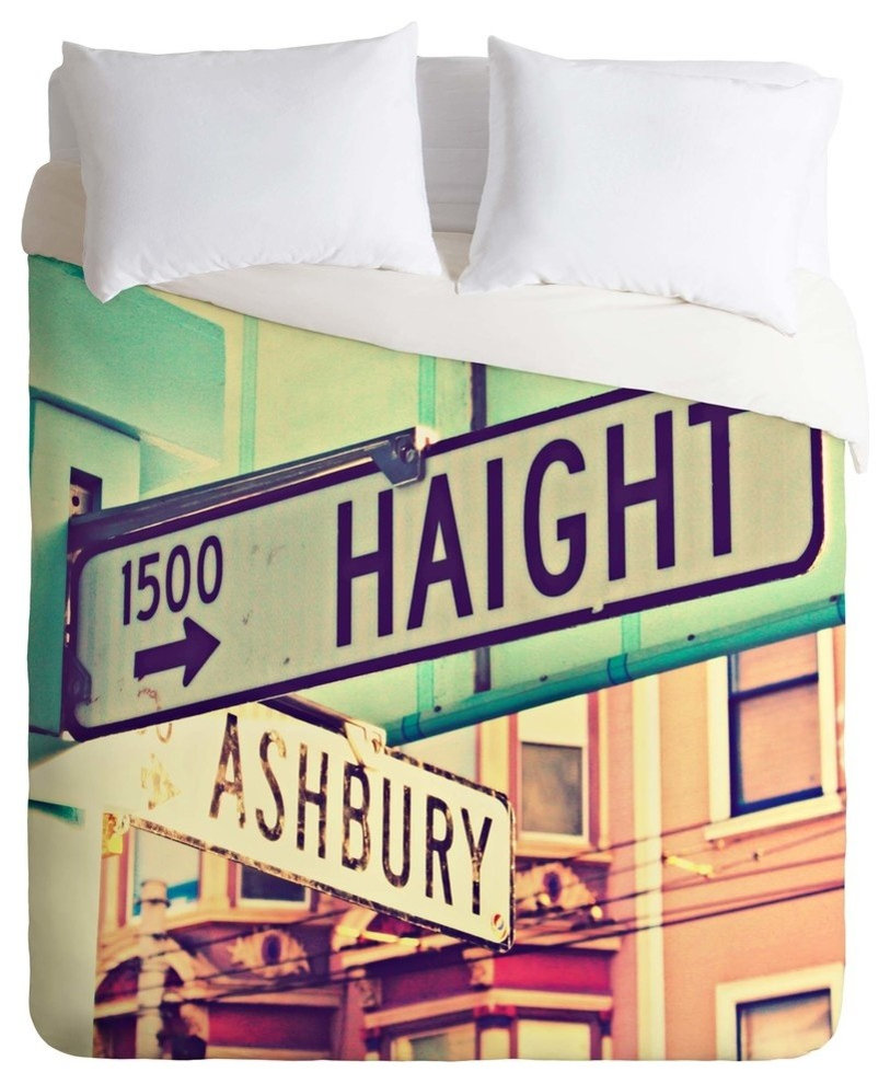 Deny Designs Shannon Clark Haight Ashbury Duvet Cover, Twin ...