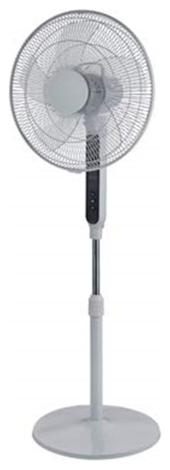 HP Programmable Stand Fan with Remote, White, 16-in. - Quantity 1 ...