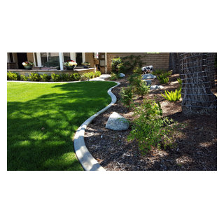 A Curbside View (Front yards) - Mediterranean - Landscape - Los Angeles ...