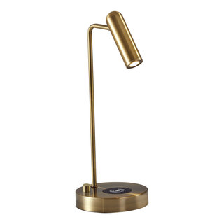 Ultra Sleek Brass Metal Led Desk Lamp - Modern - Table Lamps - by Ami ...
