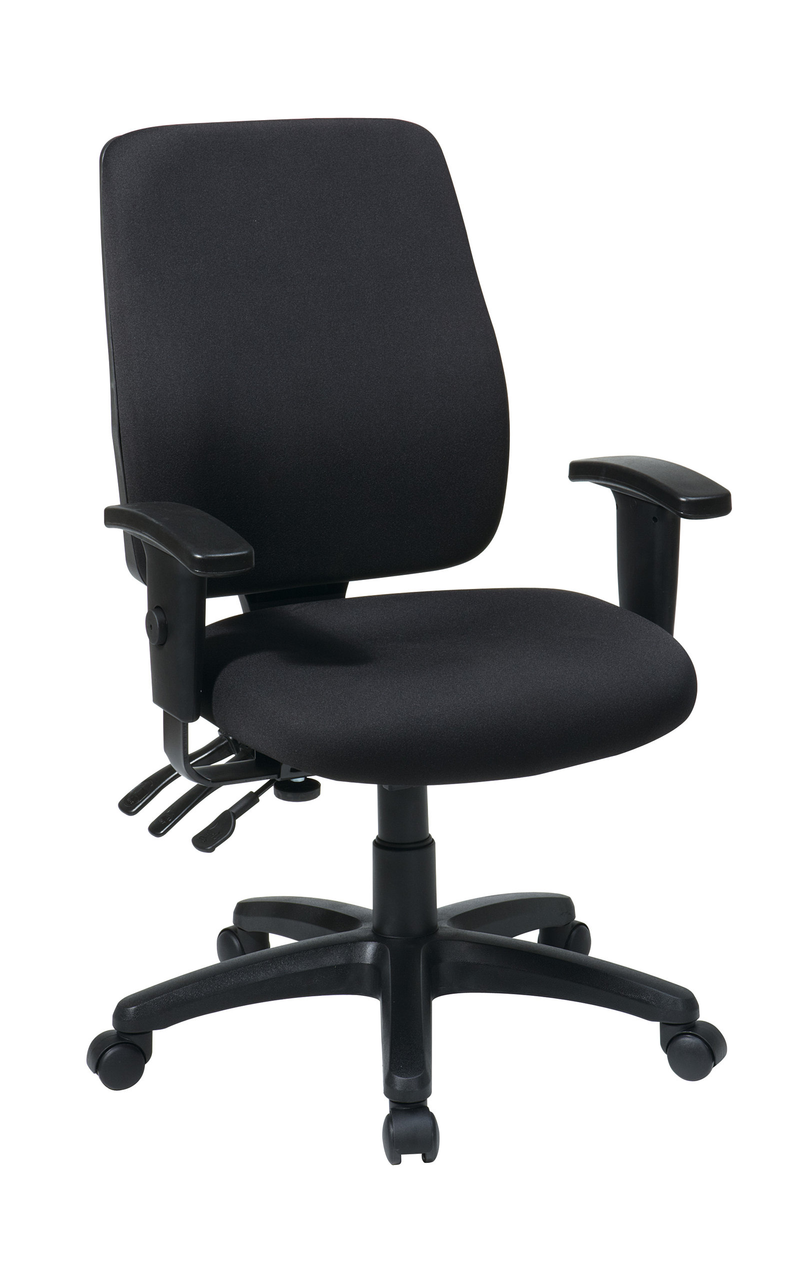 Deluxe Task Chair With Ratchet Back Height Adjustment - Contemporary ...