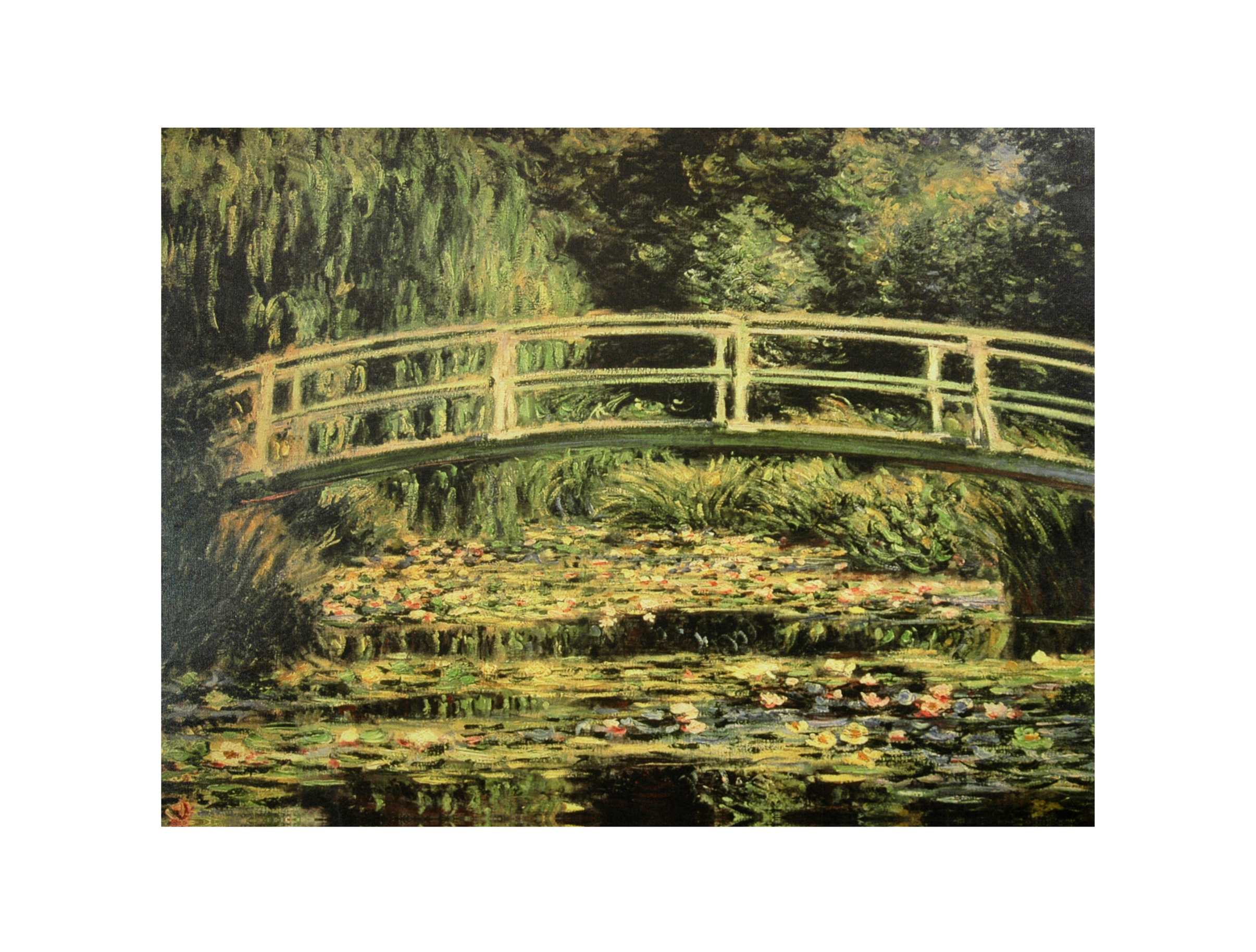 Japanese Bridge at Giverny Canvas Wall Art - Contemporary - Prints And ...