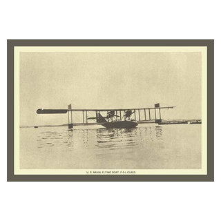 U. S. Naval Flying Boat, 20" x 30" - Traditional - Prints And Posters ...