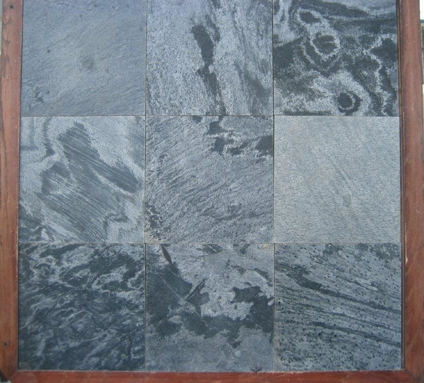 Silver Shine Slate Tiles, Polished Finish, 24"x24", Set of 40 ...