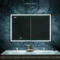 Pagani LED Mirror Cabinet, 48 Inch - Modern - Medicine Cabinets - by ...