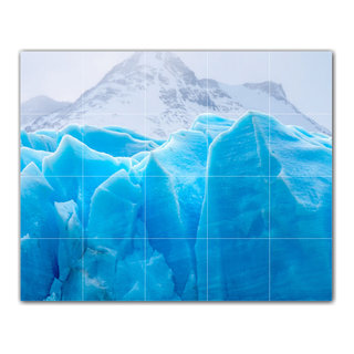 Glacier Ceramic Tile Wall Mural HZ500732, 30" Wide x 24" High ...
