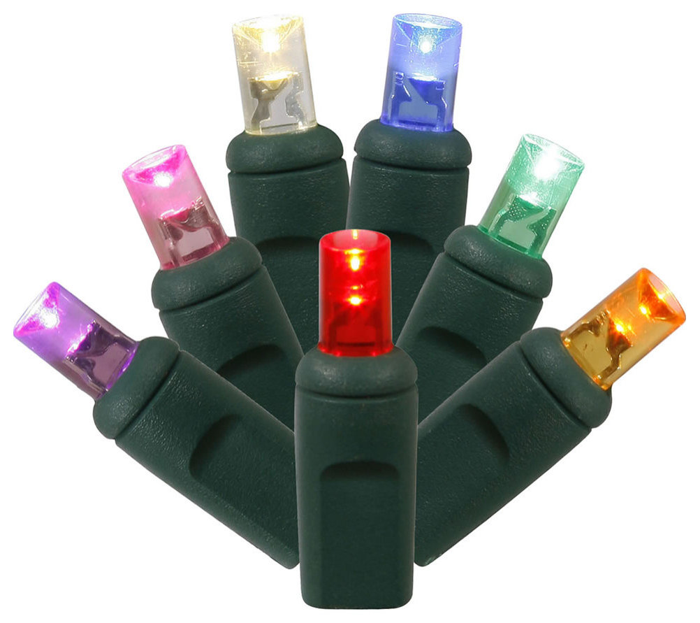 Vickerman X6G6500 50 Multi-Colored Wide Angle Led, 25' Christmas Light ...