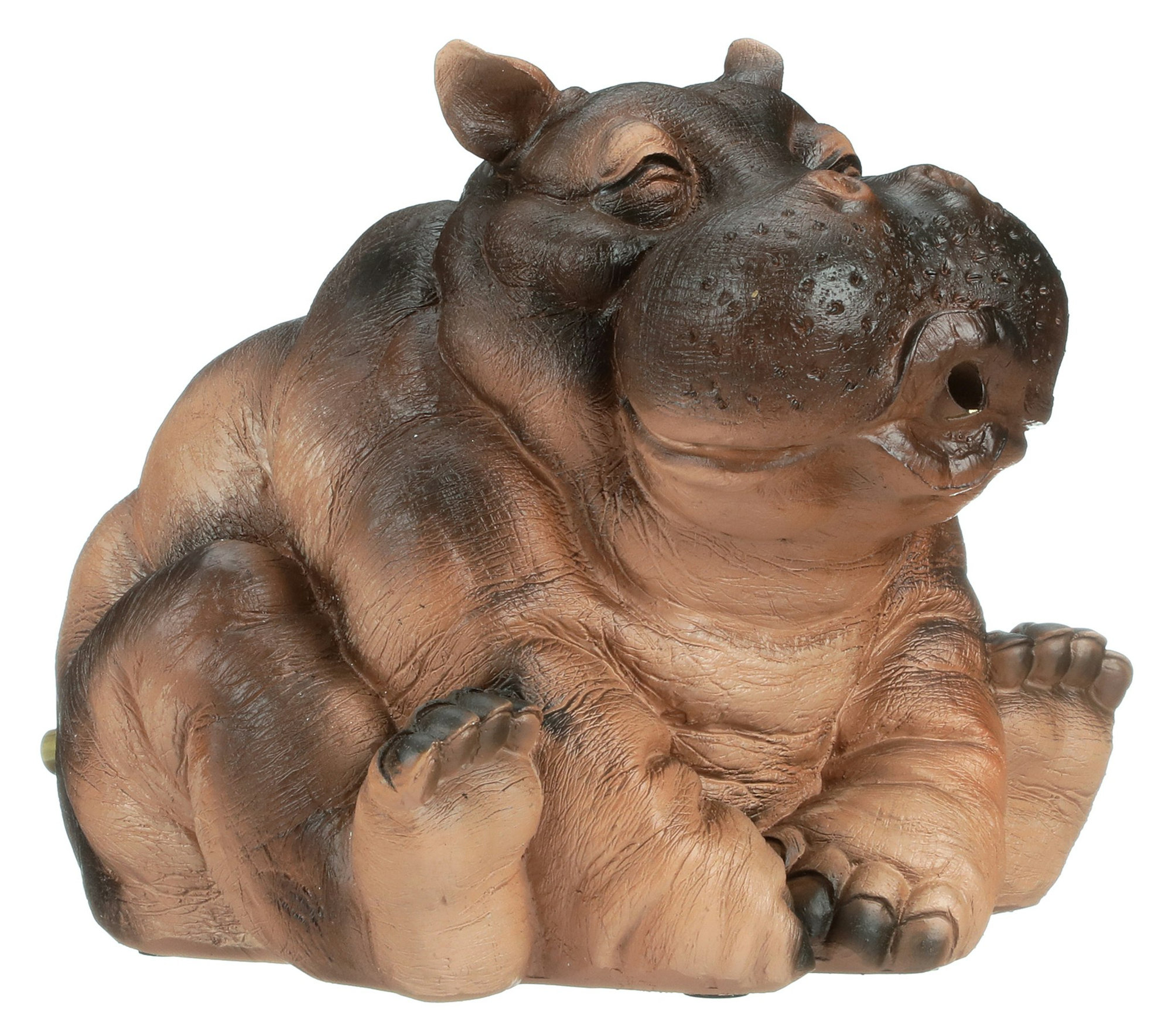 Hanna the Hippo Spitter Piped Statue - Contemporary - Outdoor Fountains ...