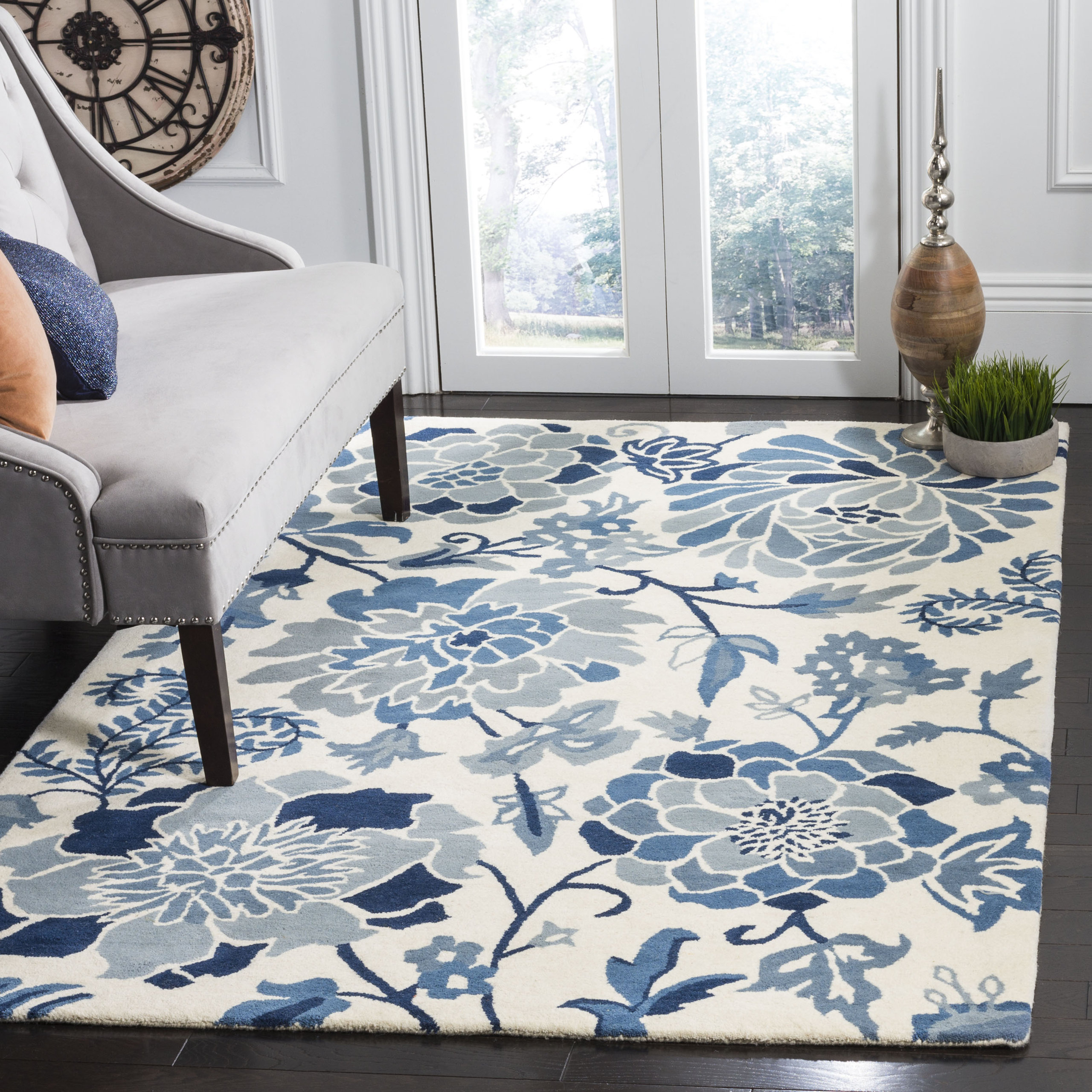 Safavieh Martha Stewart Rug, Azurite, 9'6"x13'6" - Contemporary - Area ...