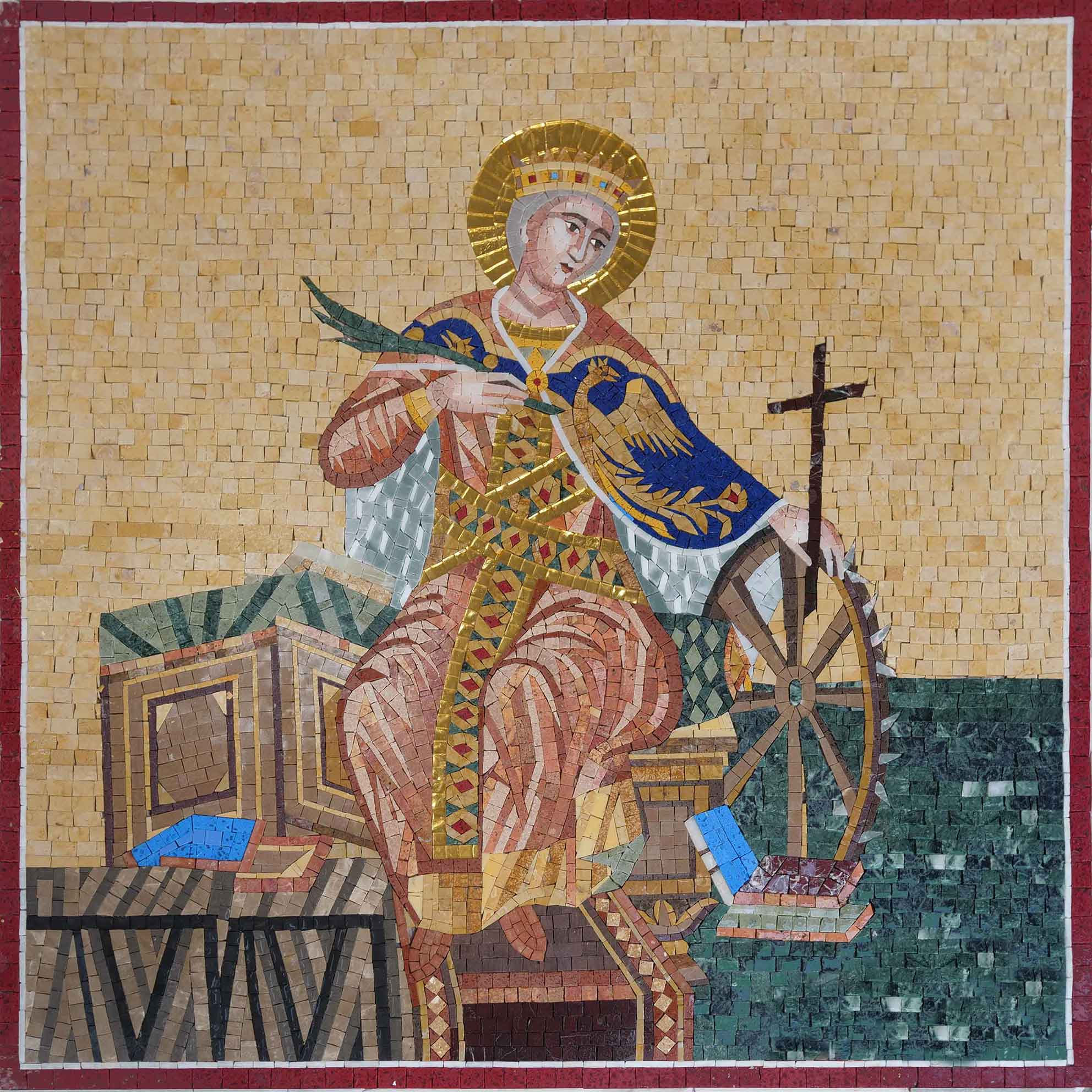 Religious Art Mosaic - Religious Icon, 60" x 60" - Contemporary - Tile ...