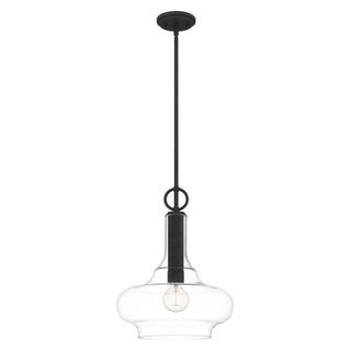 1 Light Pendant In Transitional Style-20.25 Inches Tall and 14 Inches ...