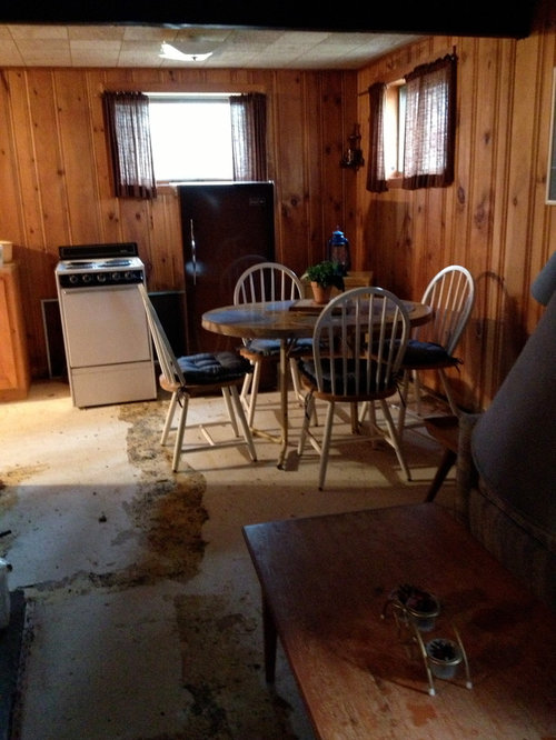 Chalet basement flooring