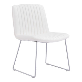 Joy Dining Chair, Set of 2, White - Dining Chairs - by VirVentures | Houzz