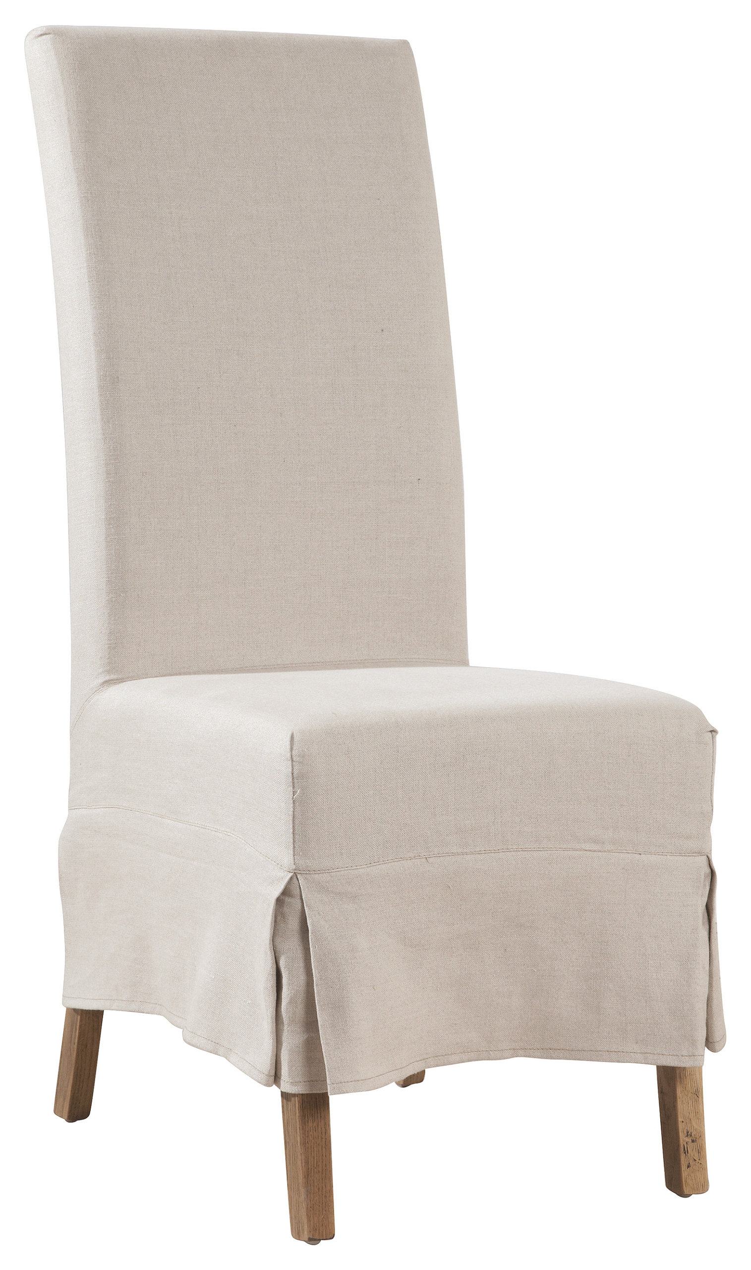 Linen Slip Covered Parsons Chair - Transitional - Dining Chairs - by ...