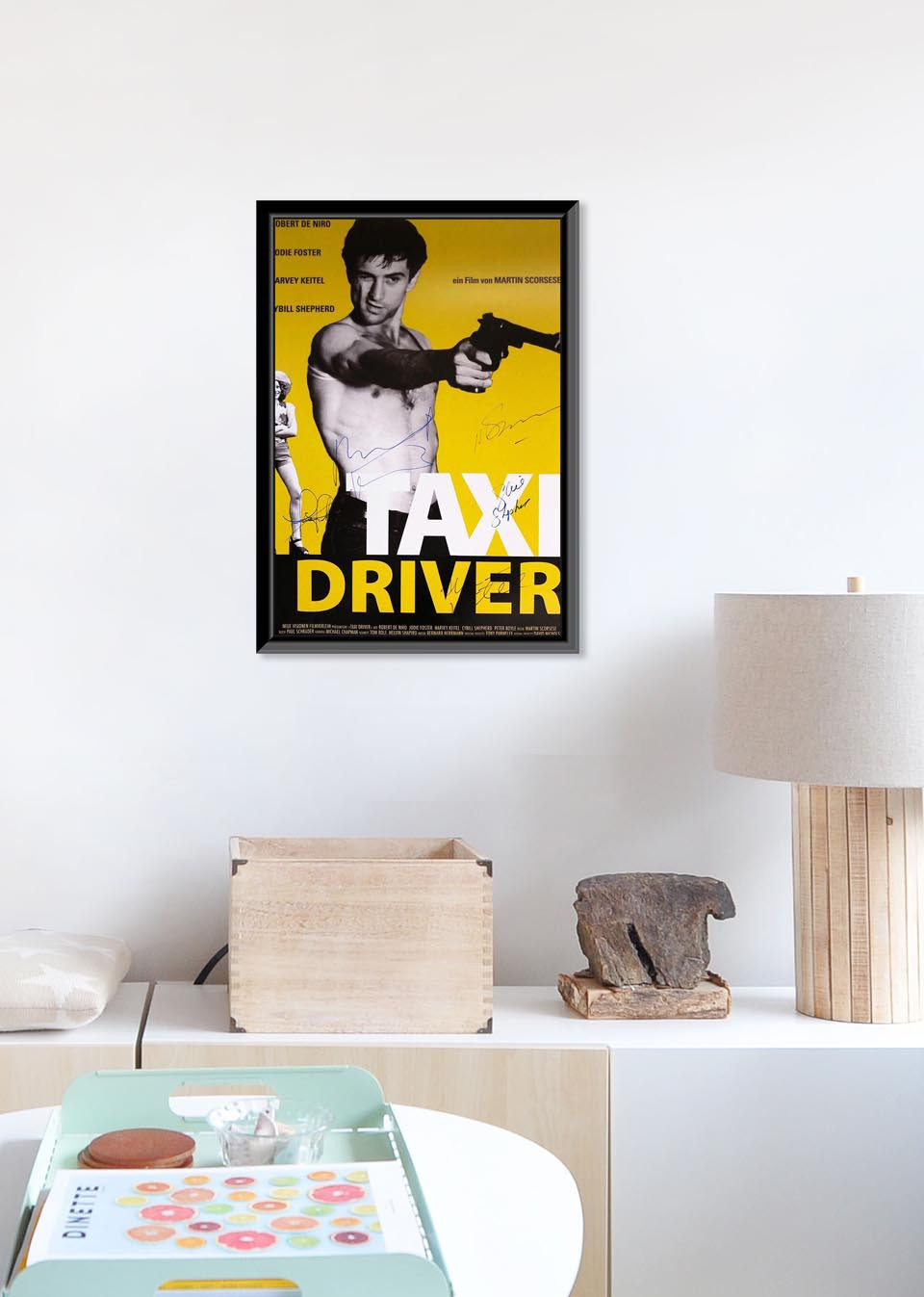 Taxi Driver cast signed movie poster, 27x40 inches - Contemporary ...