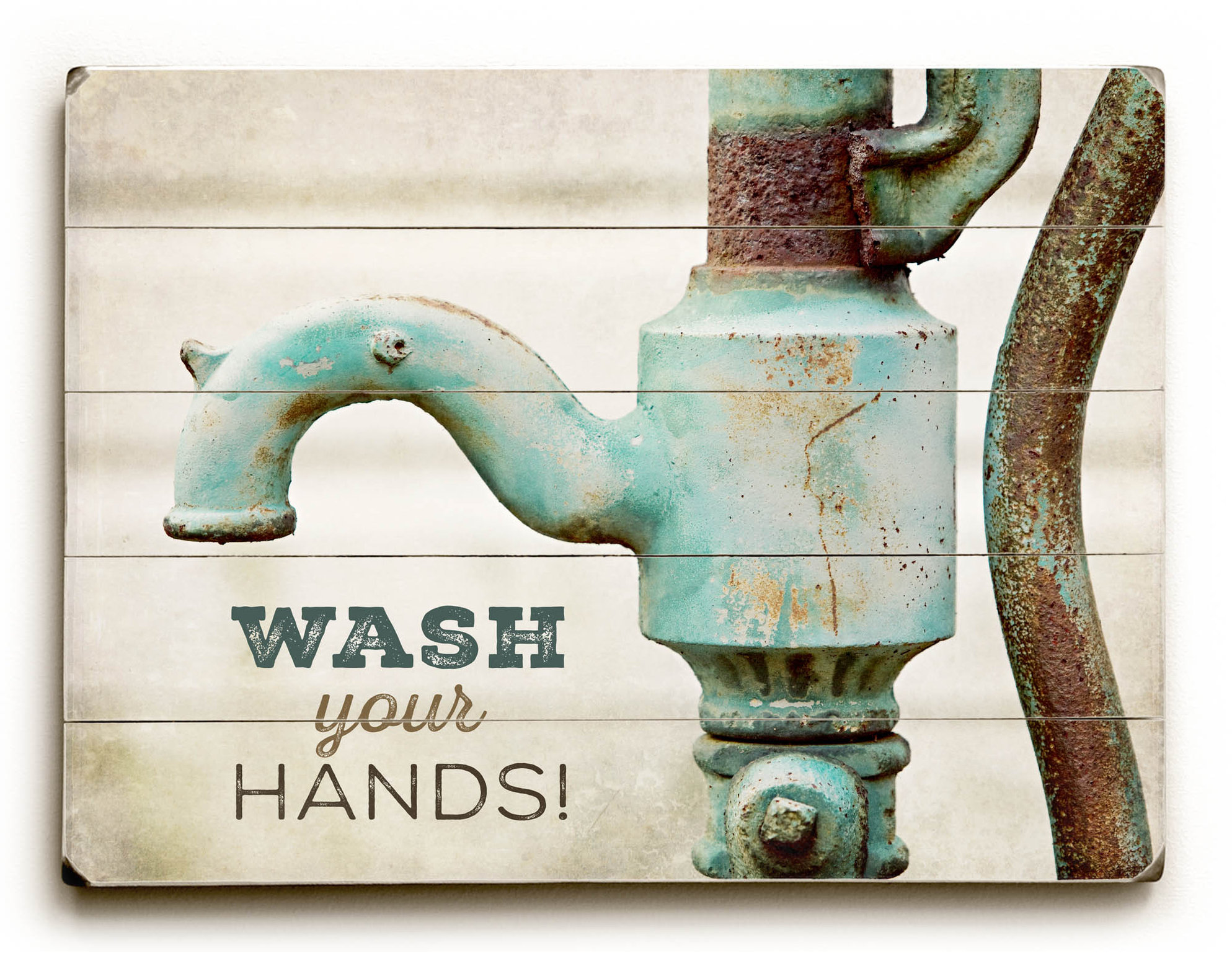 Wash Your Hands Wooden Sign, 14x20 - Farmhouse - Novelty Signs - by ...