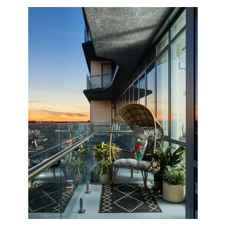 Cliffside Park Condo - Contemporary - Balcony - Tampa - by designs by ...