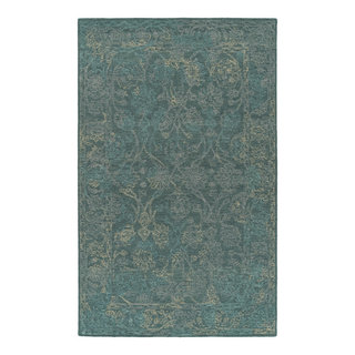 Kaleen Courvert Collection Dark Pewter Green Area Rug 8'x10 ...