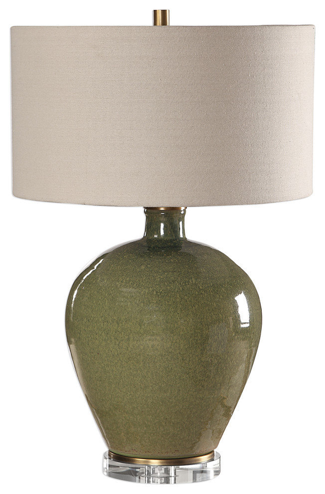 Elva Emerald Table Lamp - Transitional - Table Lamps - by Ownax | Houzz