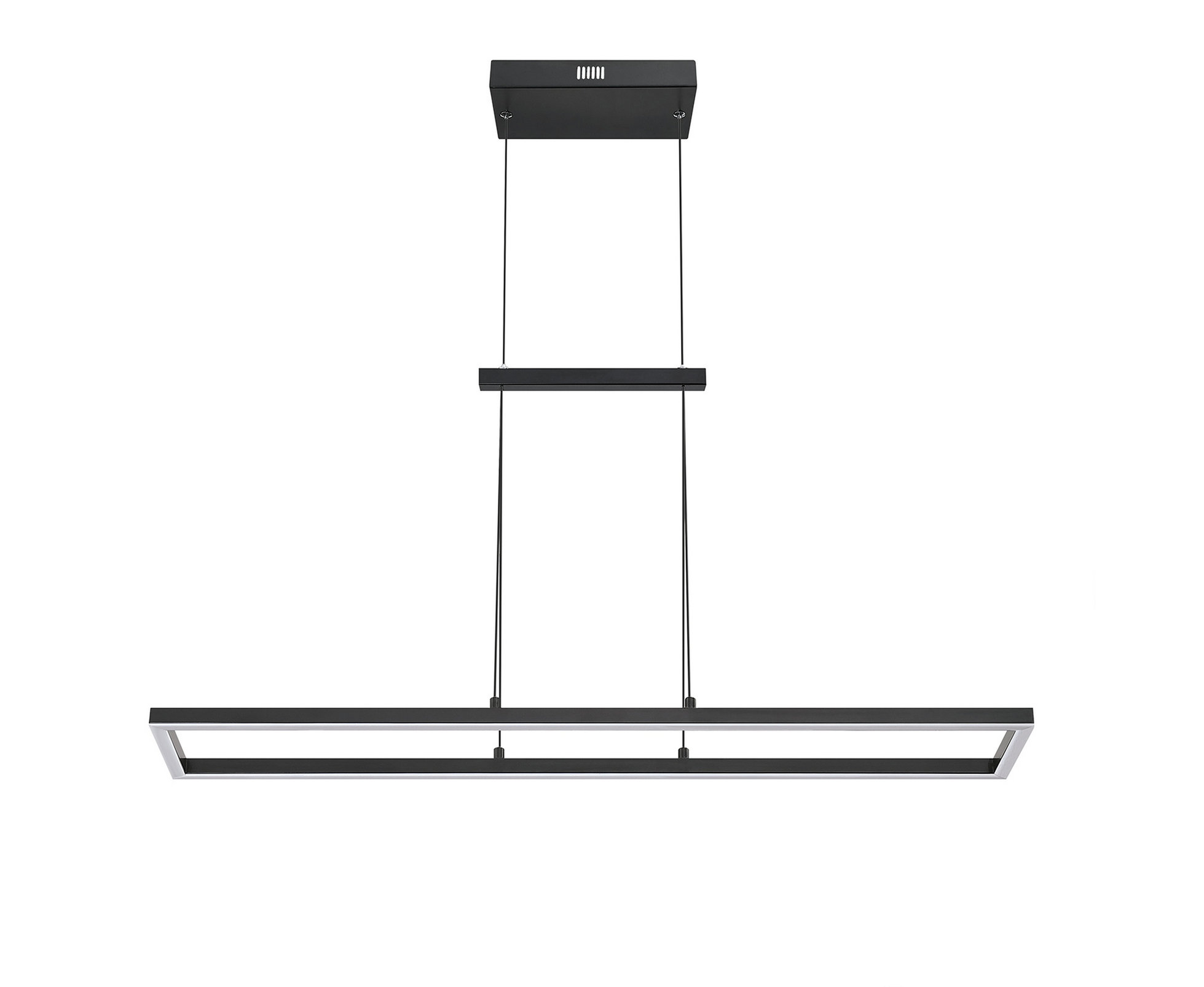 Biza - LED Island Light - 35" - Black - Modern - Kitchen Island ...