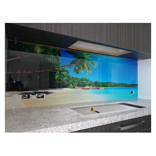 tropical beach- Image glass splashback - Auckland - by MC Graphics Ltd ...