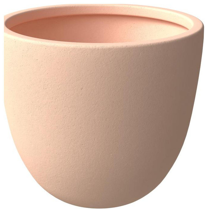 Dahlia Series Poly Stone Planter in TerraCotta Color 14.4 Dia, 10.8 ...