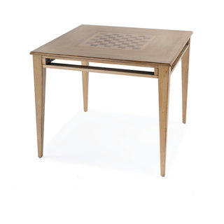 Daltrey 36" Square Wood Game Table - Transitional - Side Tables And End ...