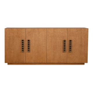 Cara Natural Birch Wood Veneer Sideboard - Contemporary - Buffets And ...