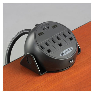 Safco Products Clamp On Power Module w USB - Extension Cords And Power ...