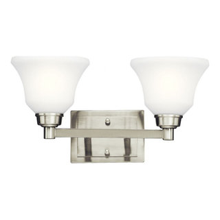 2 Light Vanity Light Approved for Damp Locations - Transitional ...