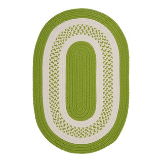 Crescent Rug, Bright Green, 2'x8' Oval, 2'x8' Oval - Traditional ...