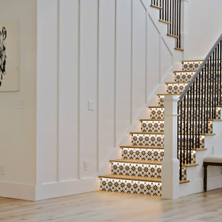 75 Beautiful Metal Railing U-Shaped Staircase Pictures & Ideas | Houzz