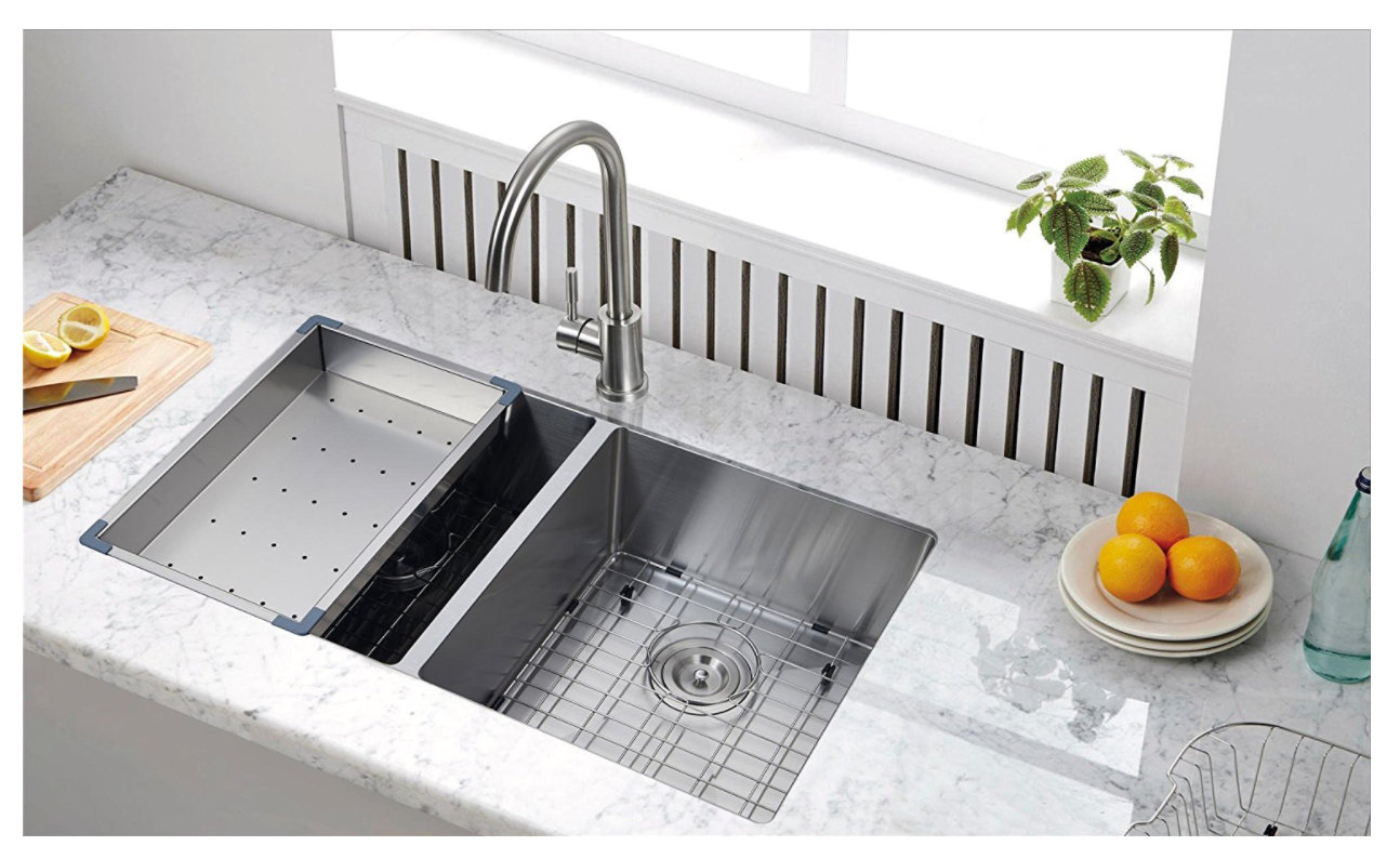 Starstar 18" Stainless Steel Colander For Kitchen Sink - Contemporary ...