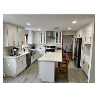 Calacatta Zion Quartz Countertops Remodel - Transitional - Kitchen ...