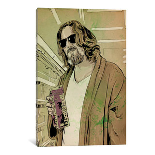 "The Big Lebowski: Jeffrey "The Dude" Lebowski" Wrapped Canvas Print ...