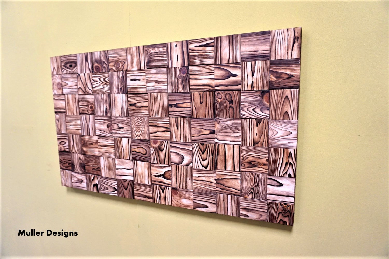 Wood Wall Art Size 40x23" - Rustic - Wall Accents - by Alexander Muller ...