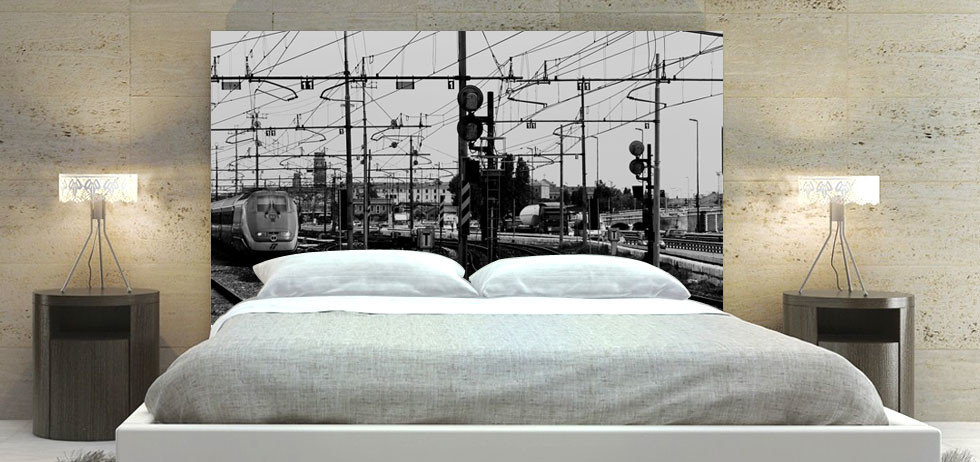 "Train Tracks" Headboard, Double - Contemporary - Headboards - by ...