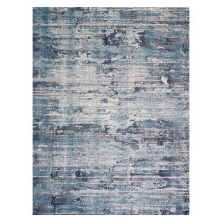 Noori Rug High-low Westfield Jasper Silver and Teal Green Rug, 8'7" x ...