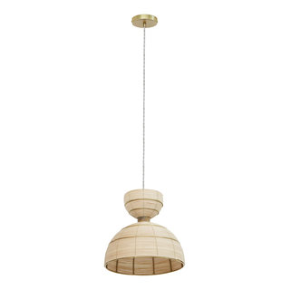 Lydia Rattan Pendant Lamp - Tropical - Pendant Lighting - by TOV ...