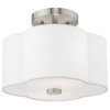 Livex Chelsea Ceiling Mount, Brushed Nickel, 11.00 - Transitional ...