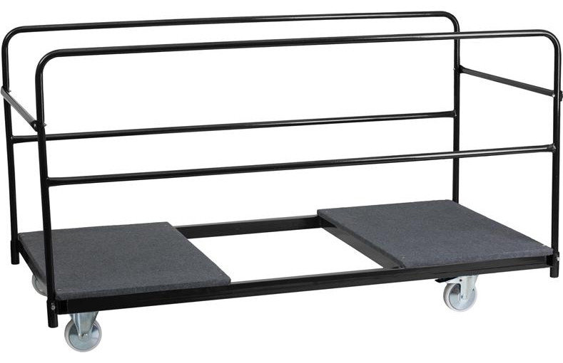 Folding Table Dolly with Carpeted Platform for Round Tables - Modern ...
