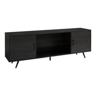 70" Mid Century Modern TV Stand - Contemporary - Entertainment Centers ...