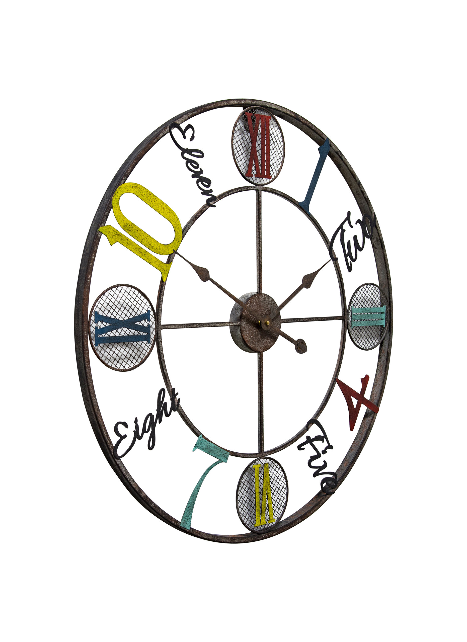 Whimsical Design Wall Clock - Industrial - Wall Clocks - by Homesquare ...