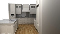 Help with kitchen layout and off center cooktop?