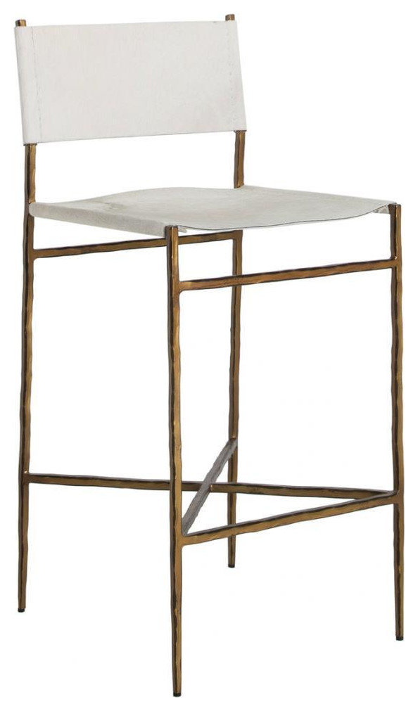 Landon Bar Stool, Gold, Set of 3 - Contemporary - Bar Stools And ...