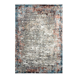 Abani Rugs Azure AZR190A Contemporary Multi-Color Distressed Area Rug ...