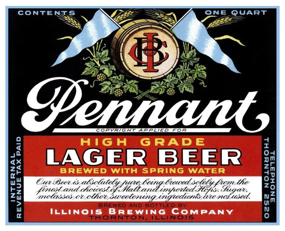 "Pennant Lager Beer" Digital Paper Print by Vintage Booze Labels, 18 ...