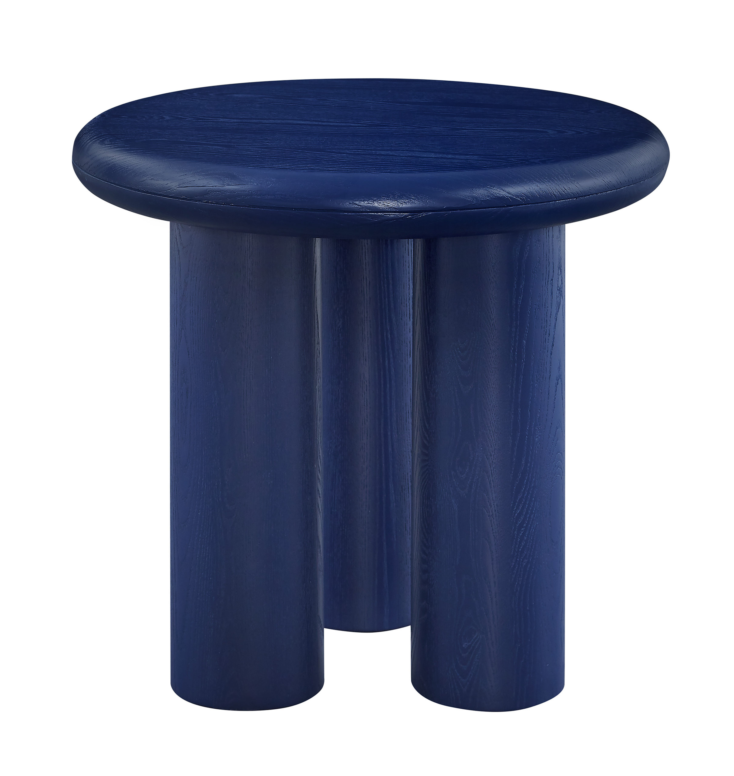 Gunda Round Side Table, Deep Blue - Contemporary - Side Tables And End ...