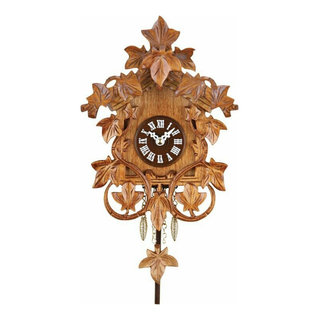 River City Clocks 2032Q-08 Clock With Hand-carved Vines & Leaves ...